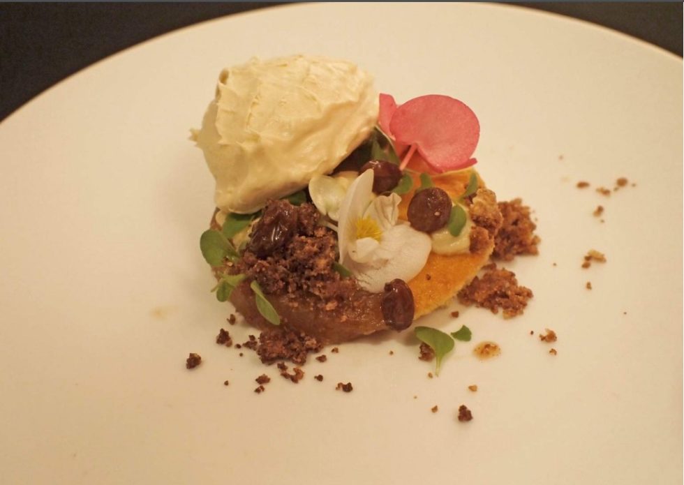 Appel, cake, advocaat en beurre noisette ijs | Cuisine Culinaire Amsterdam